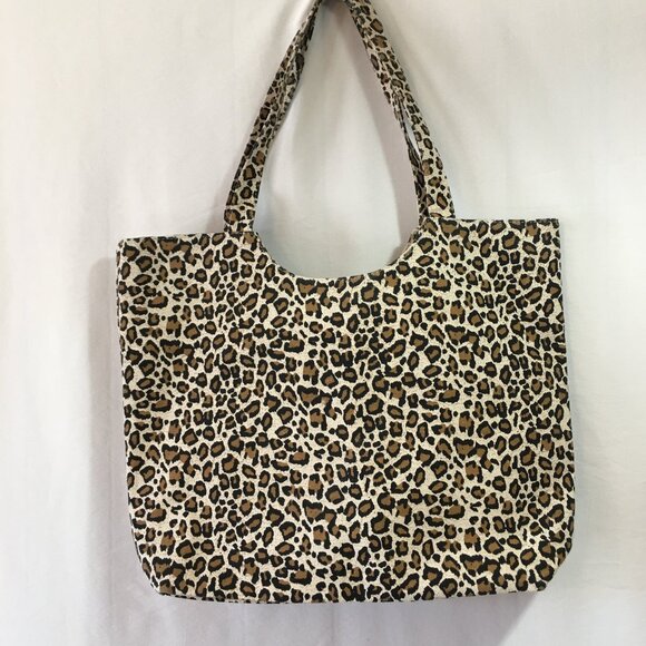 Bags | Extra Large Leopard Print Tote Bag | Poshmark